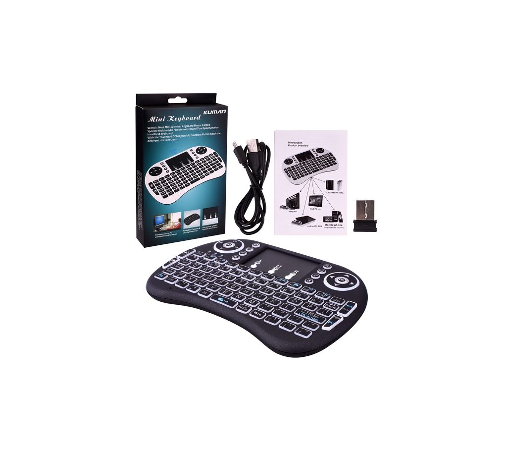 Mini Wireless Keyboard Rechargeable with Touchpad backlit #1394620 buy ...