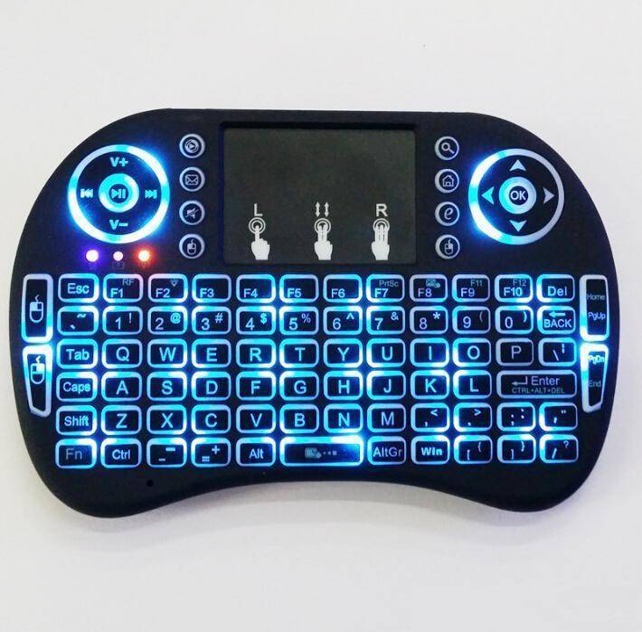 Touchpad Mini Wireless Keyboard Handheld Keyboard With LED Key Light ...