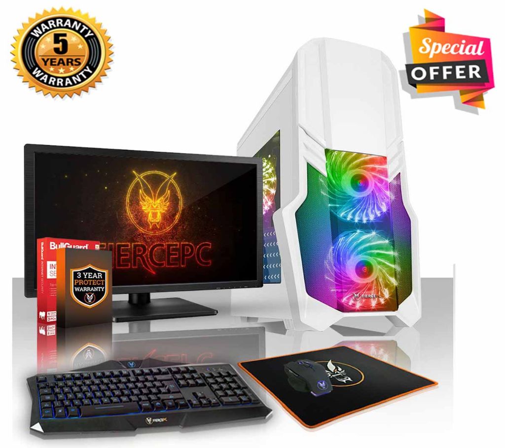 Intel Core 2 Duo RAM 4GB HDD 500GB Graphics 2GB Built in and Monitor 24 ...