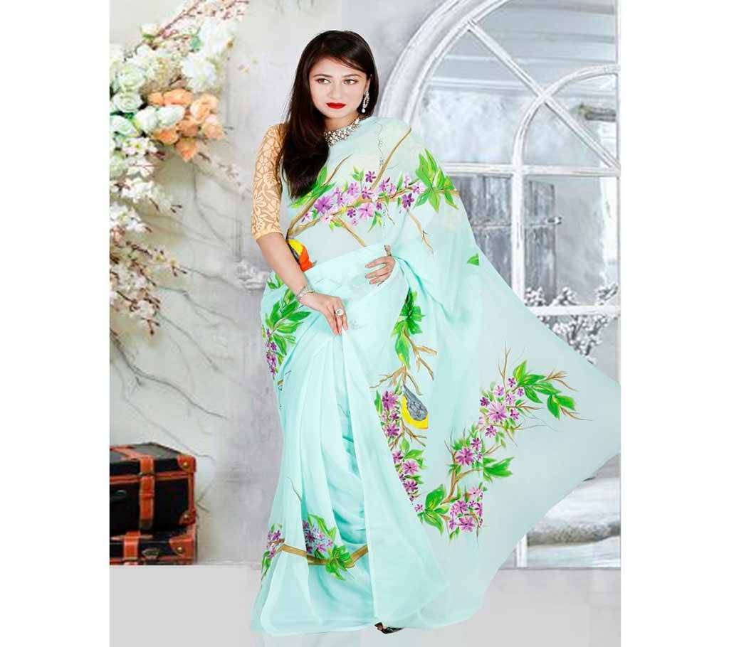 Soft jorjet saree #906722 buy from KnQ Fashion . in AjkerDeal