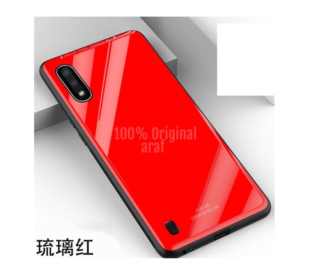 Samsung Galaxy A01 Glass Back Case Cover #1267828 buy from SRM mobile ...