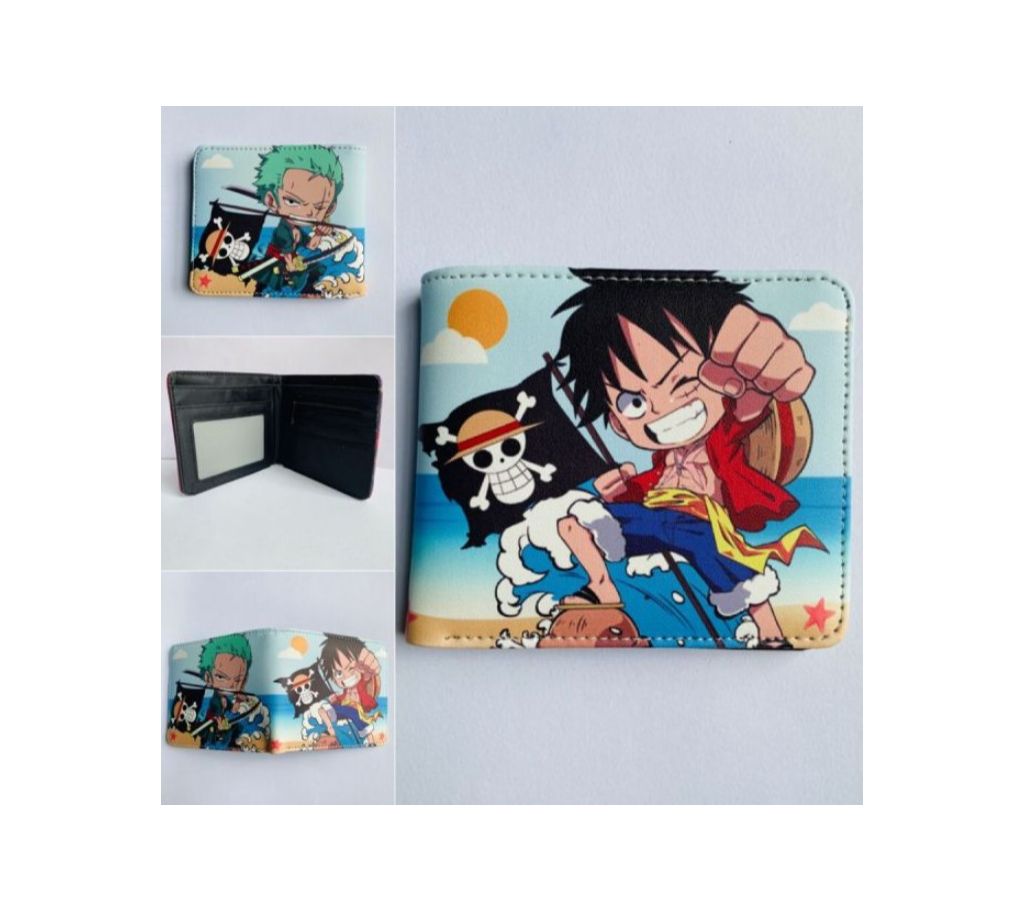 Luffy Zoro One Piece Anime Short Card Money Holder Wallet #1376378 buy ...