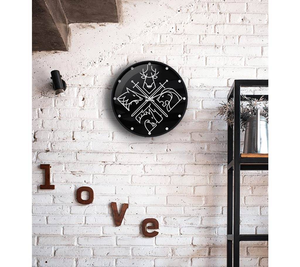 Game of Thrones black wall clock 14 Inch WCK-TS-3034 #1223706 buy from ...