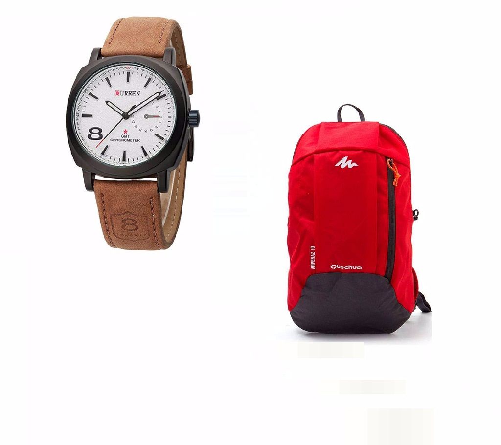 Backpack and wrist watch combo collection #1369059 buy from Nashid ...