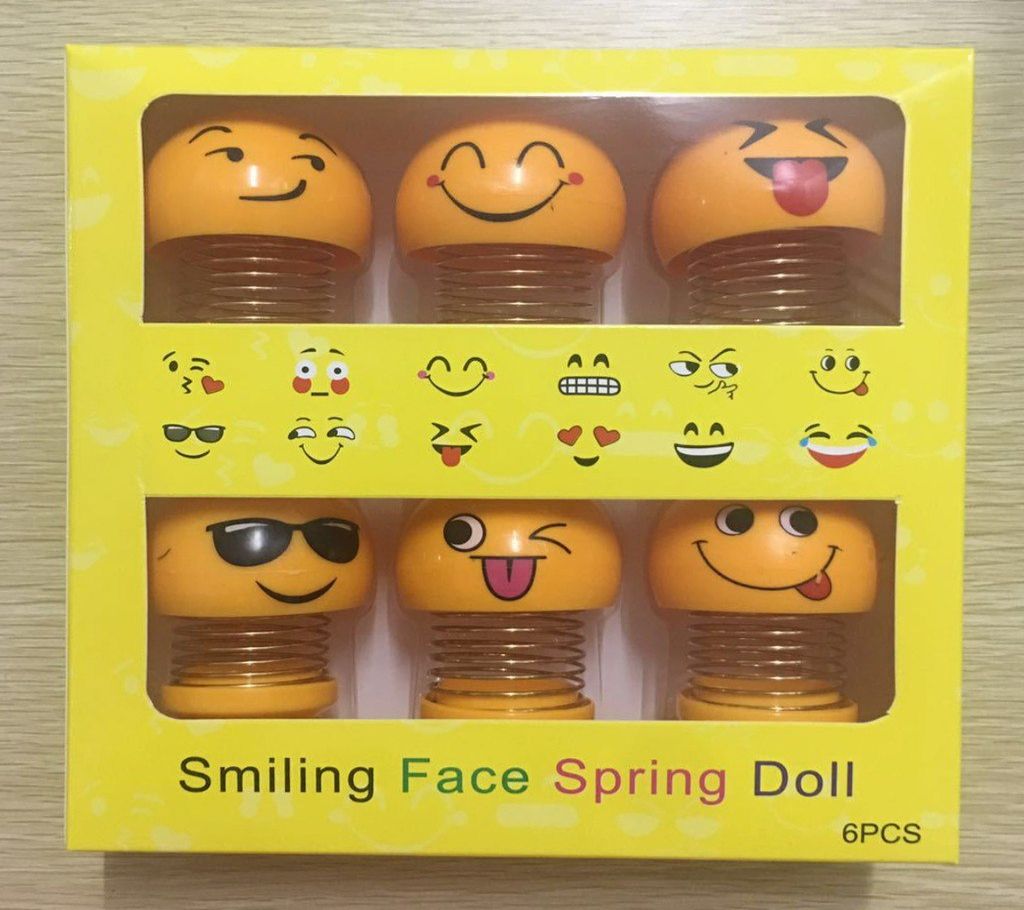 Smiley Spring Doll, Cute Emoji Bobble Head Dolls Car Ornaments #1249240 ...