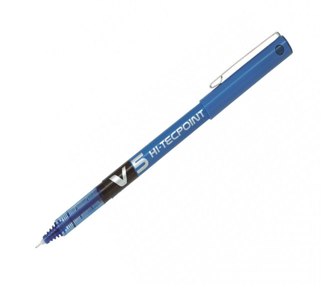 Pilot Hi-Tecpoint V5: Liquid Ink Rollerball Pen - Fine Tip (Blue ...