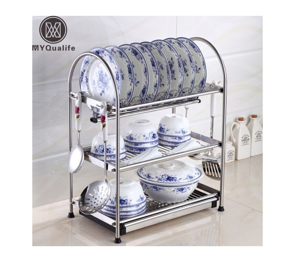 Table-style 3 tier stainless steel dish rack #1241016 buy from Infinity ...