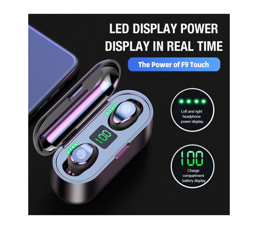 F9 True Wireless Earbuds #1383500 buy from Gadget Sole . in AjkerDeal