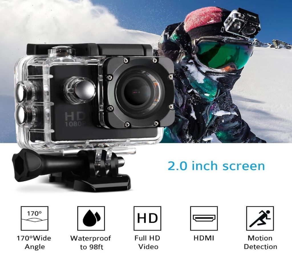Helmet Camera Sports Action Waterproof 1080p Full HD #1382047 buy from ...